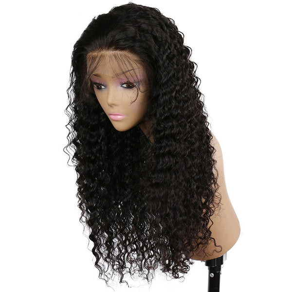 SUBIHAIR LACE FRONT JERRY CURL WIG 100% HUMAN HAIR FULL DENSITY